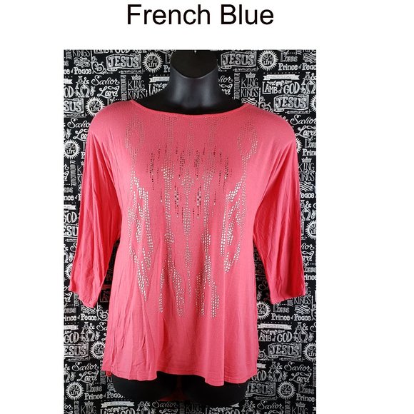 French Blue | Tops | French Blue Top Sz X | Poshmark